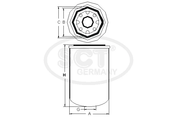 2562323 DAF фильтр осушителя воздуха (влагомаслоотделителя (TRUCK))