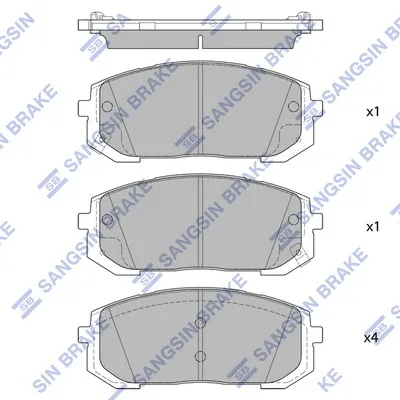 58101L0A00 Hyundai/Kia Колодки тормозные передние дисковые