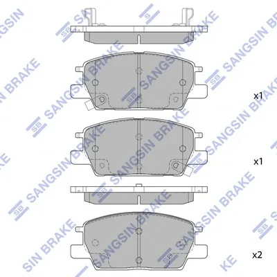 85144100 General Motors Колодки тормозные передние дисковые