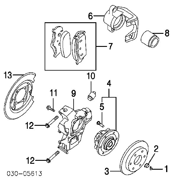 551577S000 Nissan/Infiniti Сайлентблок цапфы задней