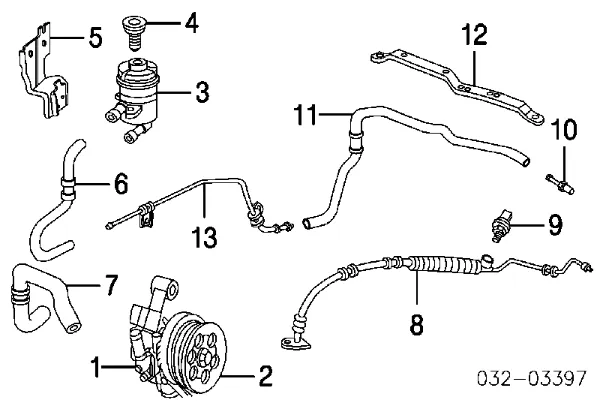 56110-PNB-A01 Honda Насос гидроусилителя руля (ГУР)