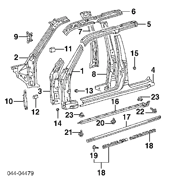 9018906018 Toyota Пистон (клип) крепления подкрылка переднего крыла