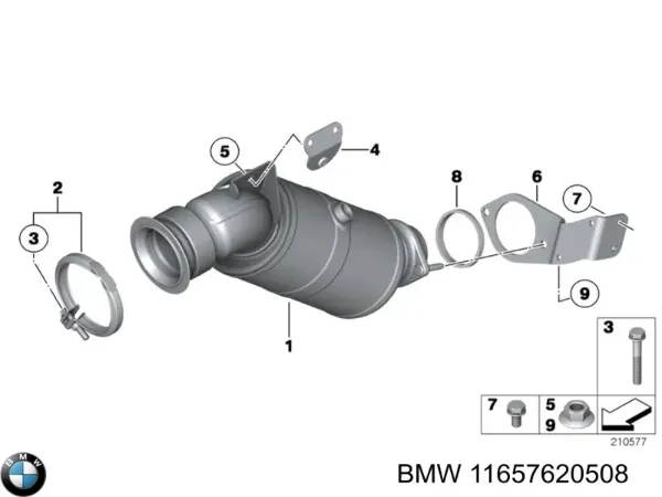 11657620508 BMW Соединительный хомут выпускного коллектора