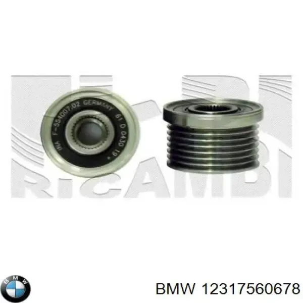 12317560678 BMW Шкив генератора