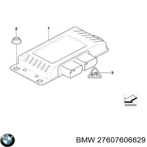 27607606629 BMW Модуль управления (ЭБУ) раздаточной коробкой