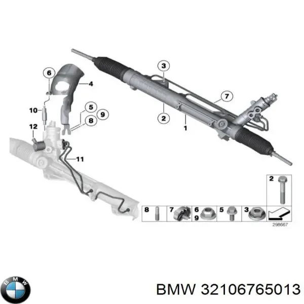32106765013 BMW рейка рулевая