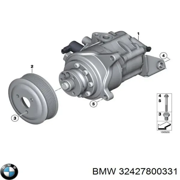 32427800331 BMW Шкив насоса ГУР