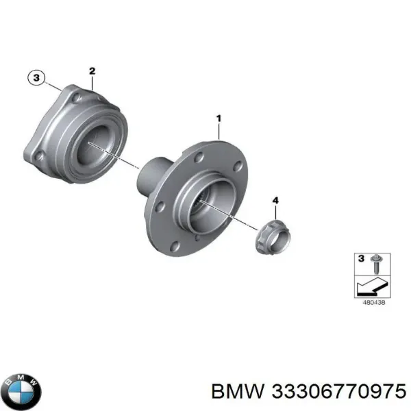 33306770975 BMW Подшипник ступицы задней