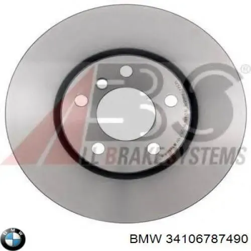 34106787490 BMW Диск тормозной передний