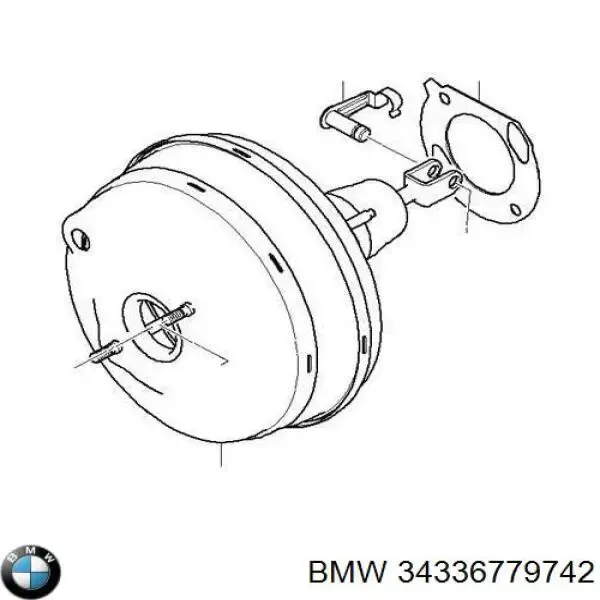 34336779742 BMW Усилитель тормозов (вакуумный)