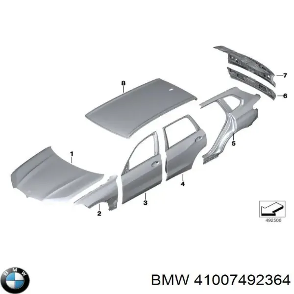 41007492364 BMW Крыло переднее правое