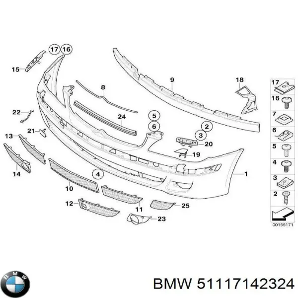 51117142324 BMW сравнить цены на Автопро