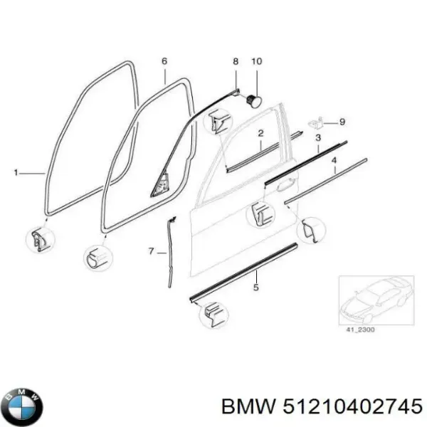 51210402745 BMW сравнить цены на Автопро