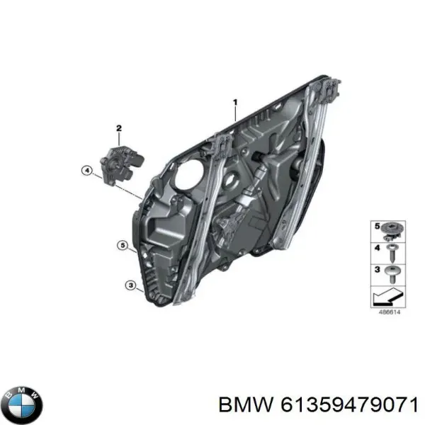 61359450069 BMW Мотор стеклоподъемника двери передней левой