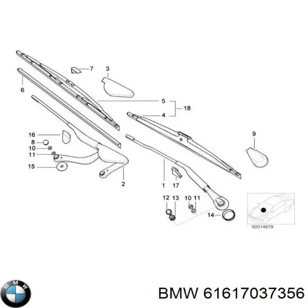 61617037356 BMW сравнить цены на Автопро