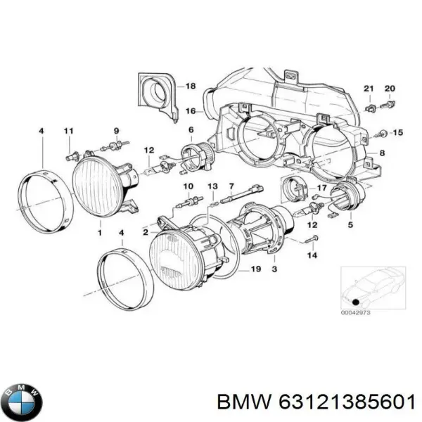 63121385601 BMW сравнить цены на Автопро