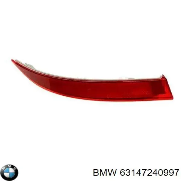 63147240997 BMW Катафот (отражатель) заднего бампера левый
