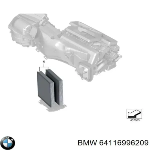 64116996209 BMW Фильтр салона