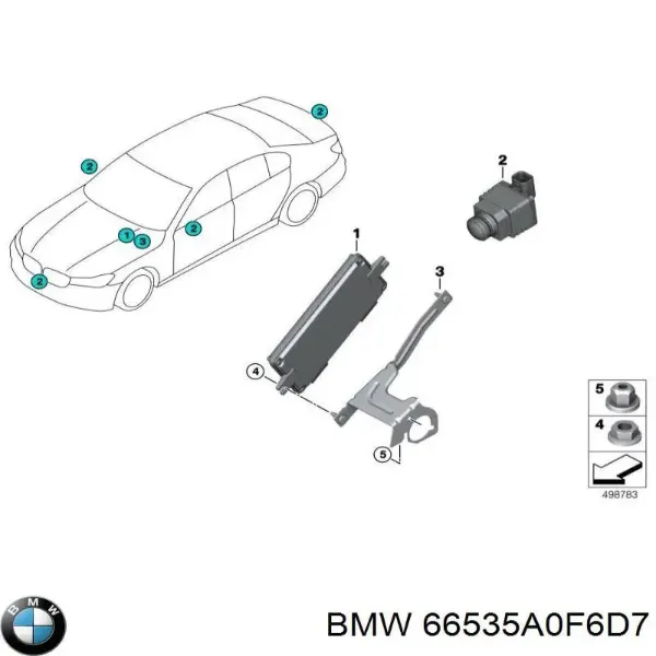 66535A0F6D7 BMW Камера системы обеспечения видимости