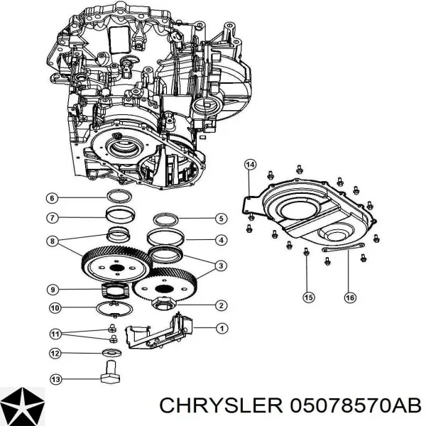 5078570AB Chrysler сравнить цены на Автопро