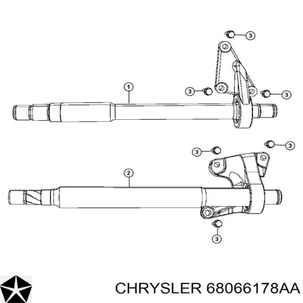 68066178AA Chrysler Подвесной подшипник карданного вала
