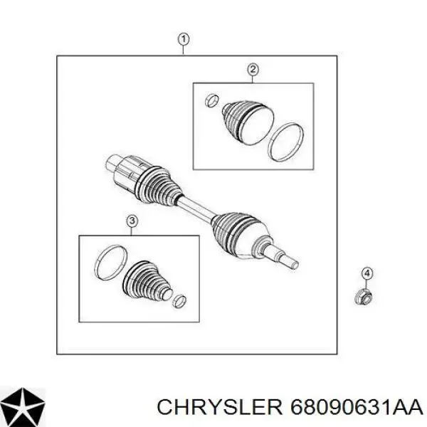 68090631AA Chrysler сравнить цены на Автопро