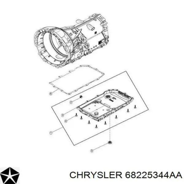 68225344AA Chrysler Поддон АКПП