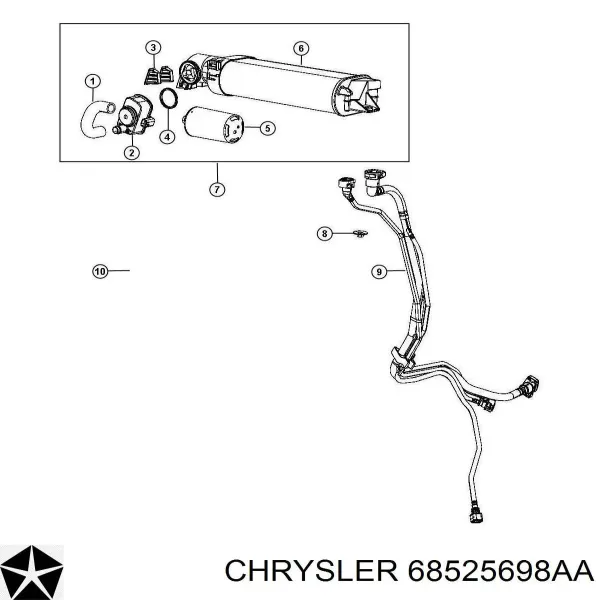 68525698AA Chrysler сравнить цены на Автопро