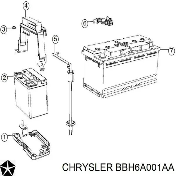 BBH6A001AA Chrysler сравнить цены на Автопро