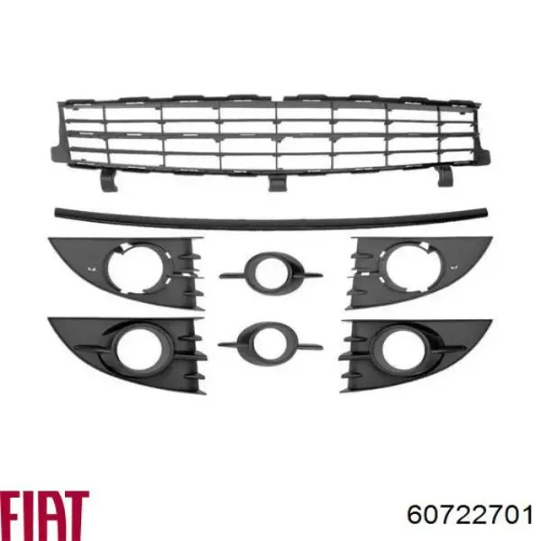 60722701 Fiat/Alfa/Lancia Решетка бампера переднего центральная