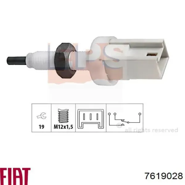 7619028 Fiat/Alfa/Lancia Датчик включения стопсигнала
