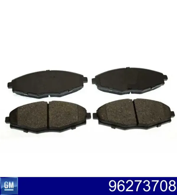 96273708 General Motors Колодки тормозные передние дисковые