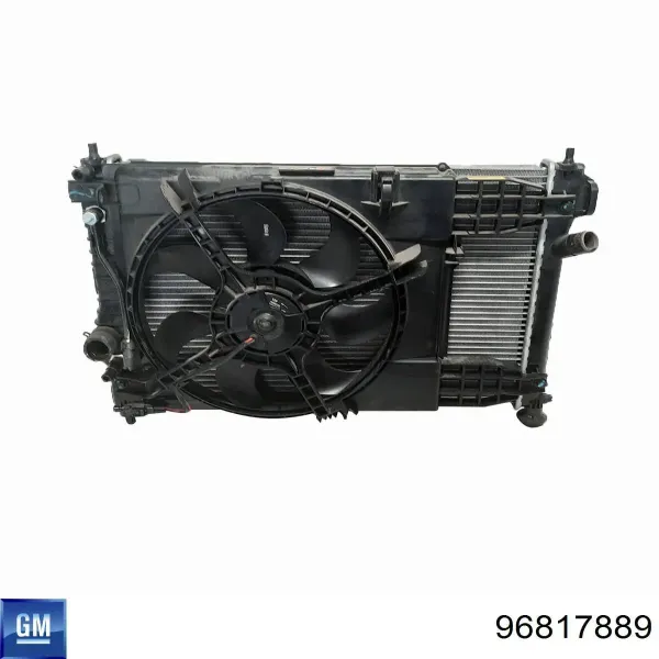 96817889 General Motors Радиатор охлаждения двигателя