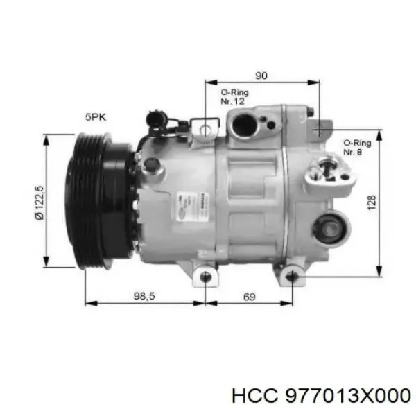 977013X000 HCC Компрессор кондиционера