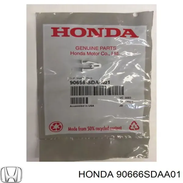 90666SDAA01 Honda Пистон (клип) крепления подкрылка переднего крыла