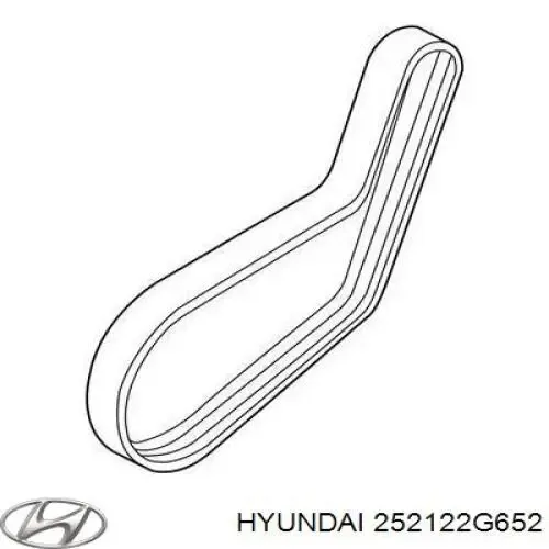 252122G652 Hyundai/Kia Ремень агрегатов приводной