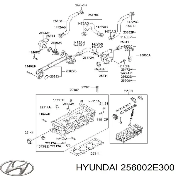 256002E300 Hyundai/Kia сравнить цены на Автопро