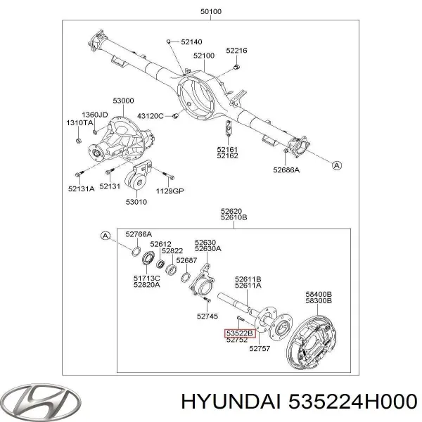 535224H000 Hyundai/Kia сравнить цены на Автопро