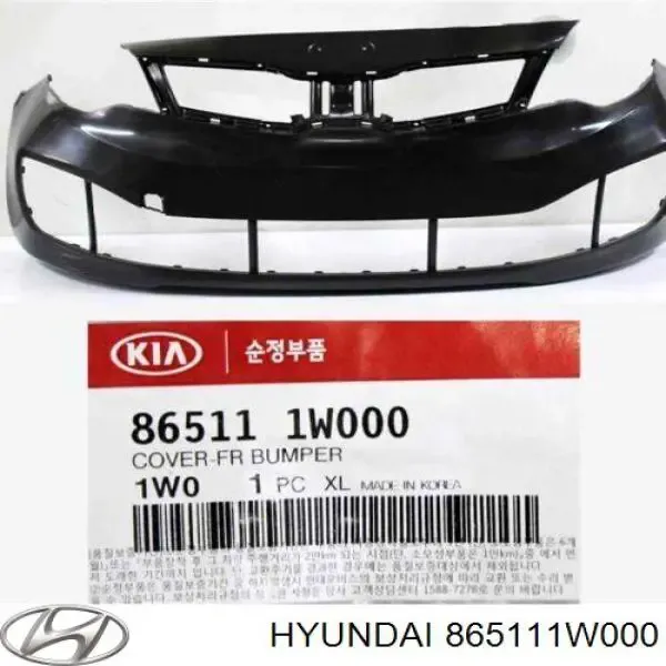 865111W000 Hyundai/Kia Бампер передний