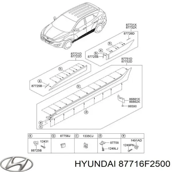 87716F2500 Hyundai/Kia сравнить цены на Автопро