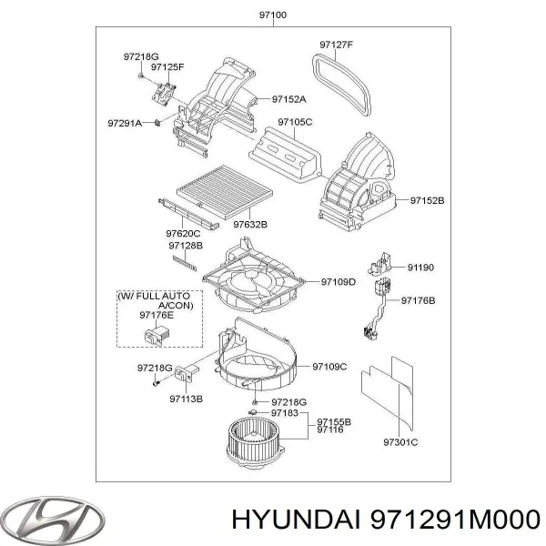 971291M000 Hyundai/Kia сравнить цены на Автопро