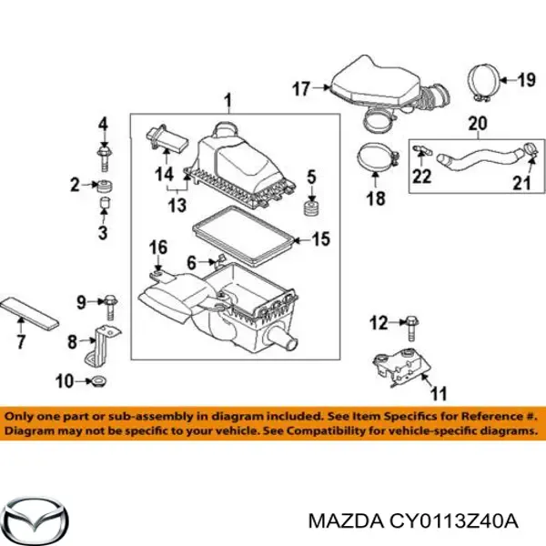 CY01-13-Z40A Mazda Фильтр воздушный