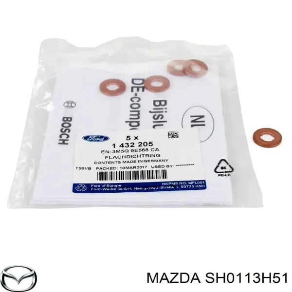 SH01-13-H51 Mazda Кольцо (шайба) форсунки инжектора посадочное