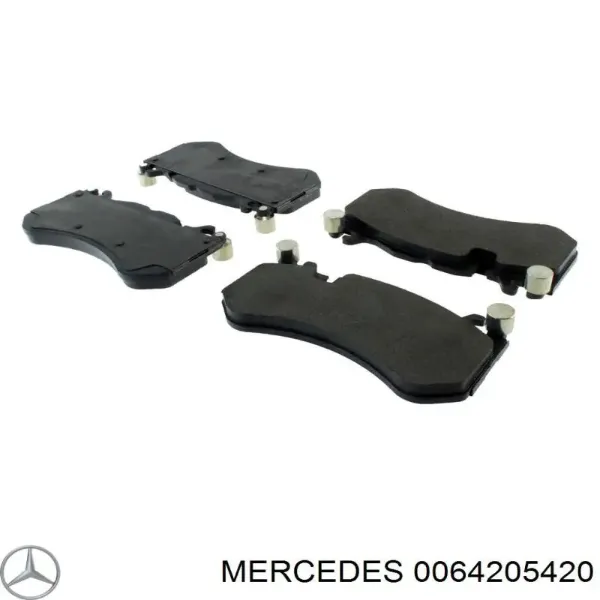 0064205420 Mercedes | Колодки тормозные передние дисковые 006 420 54 20 ...