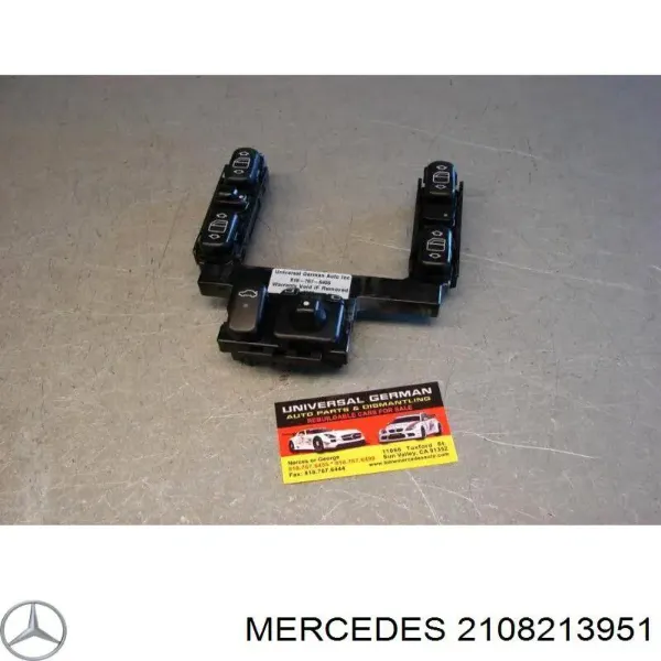 2108213951 Mercedes | Кнопочный блок управления стеклоподъемником ...