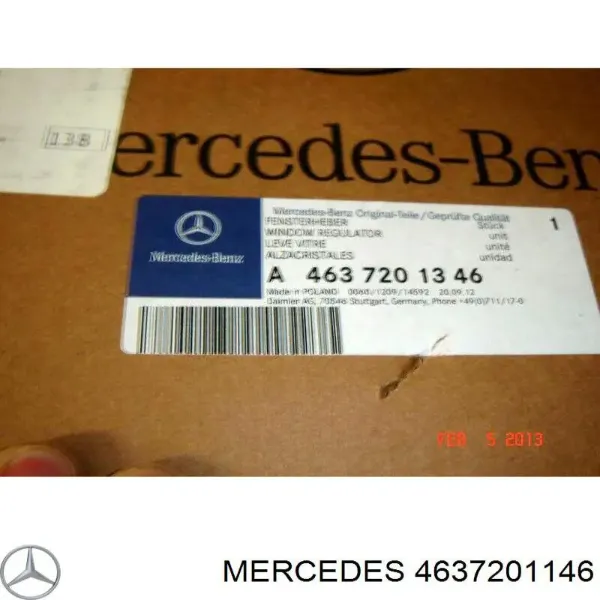 4637201346 Mercedes | Механизм стеклоподъемника двери передней левой ...