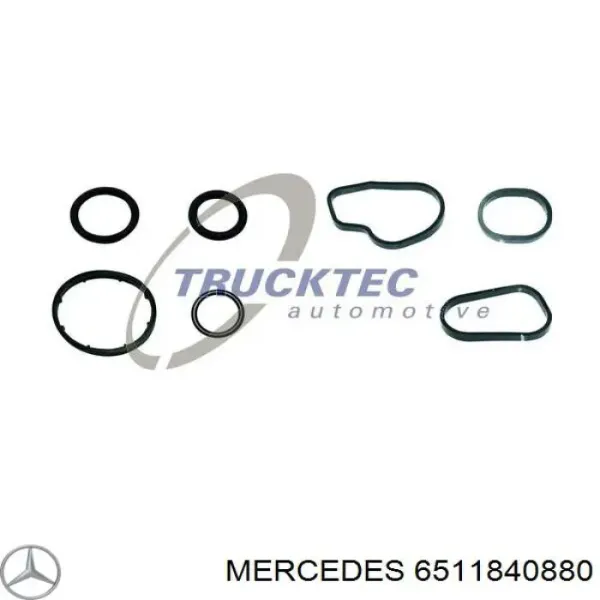6511840880 Mercedes | Прокладка радиатора масляного 651 184 0880 купить ...
