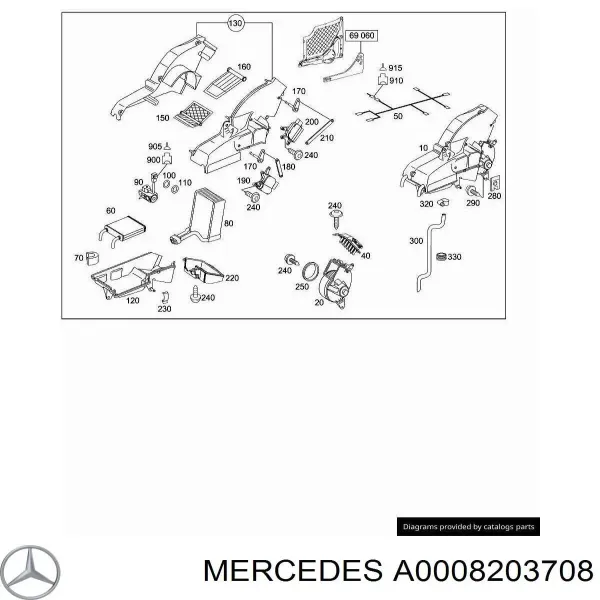 0008203708 Mercedes | купить на Avto.pro