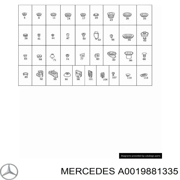 A0019881335 Mercedes | купить на Avto.pro
