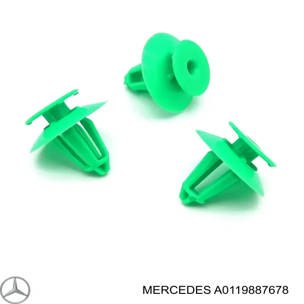A0119887678 Mercedes | Пистон (клип крепления обшивки двери) A 011 988 ...